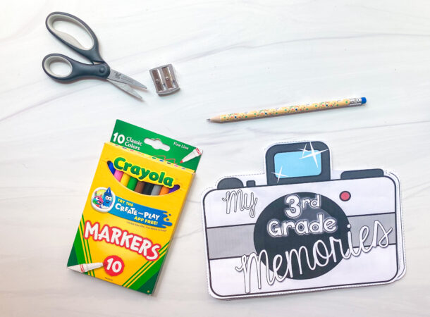 Writing Keepsake - First Day & Last Day of School - Simply Skilled Teaching