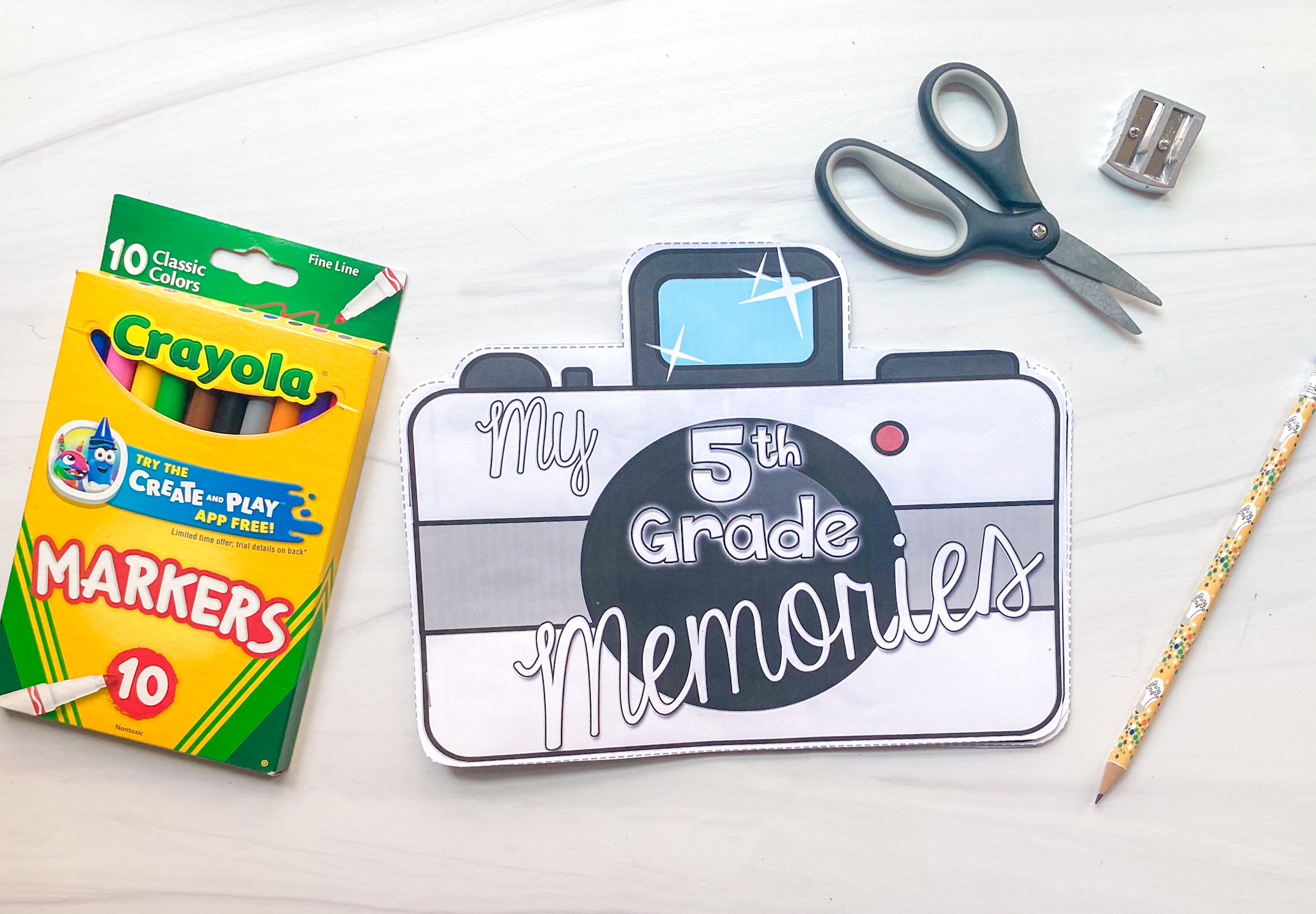 Writing Keepsake - First Day & Last Day of School - Simply Skilled Teaching